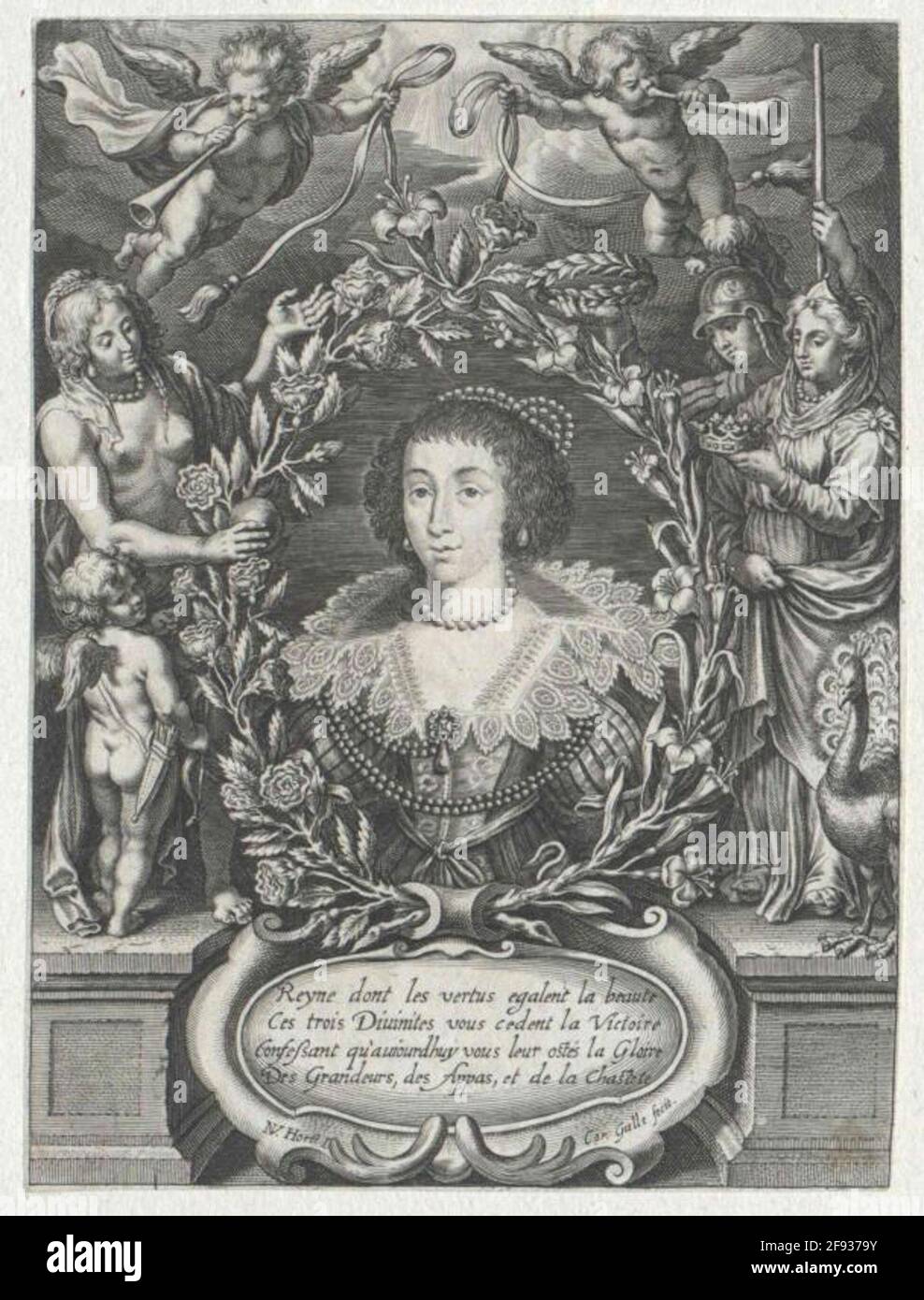 Henriette Maria, Princess of France Painter: Horst, Nicholas Van ...