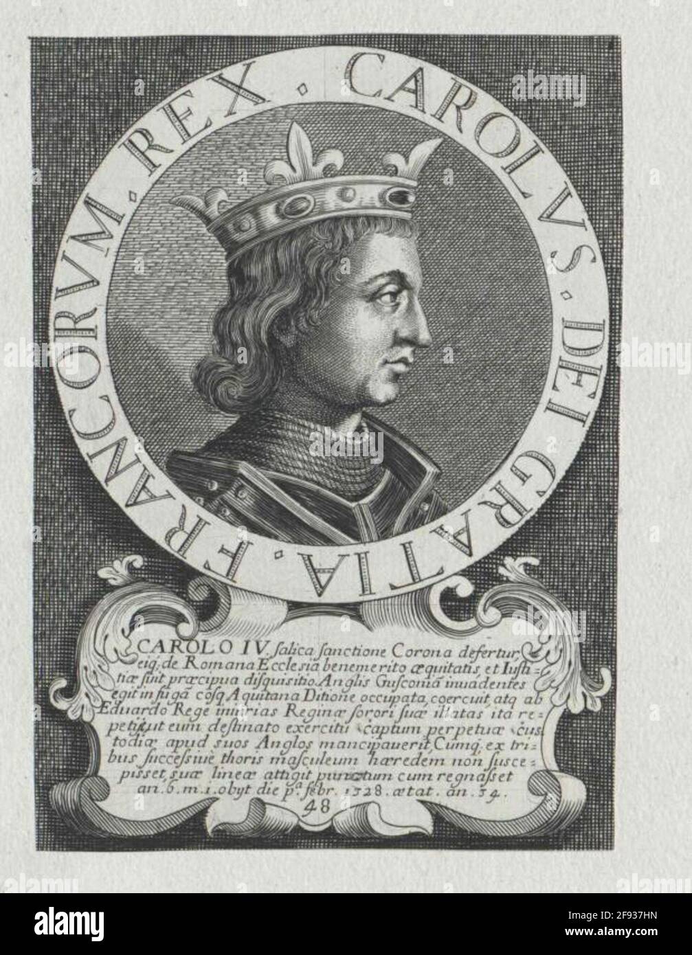 Karl IV. The beautiful, king of France Stock Photo - Alamy