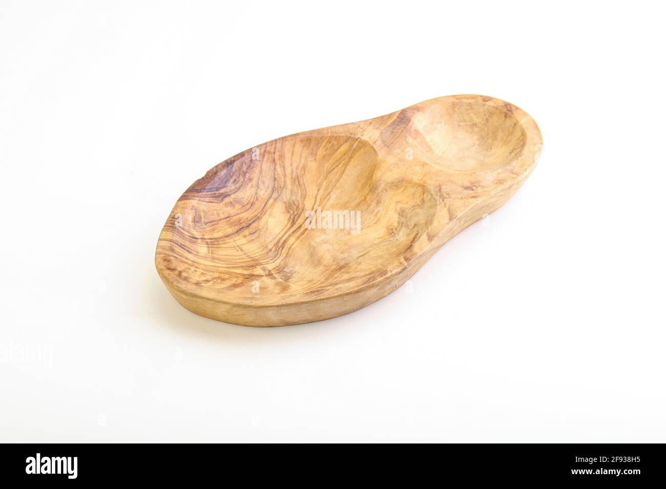 Olive tree board for kitchen isolated Stock Photo - Alamy