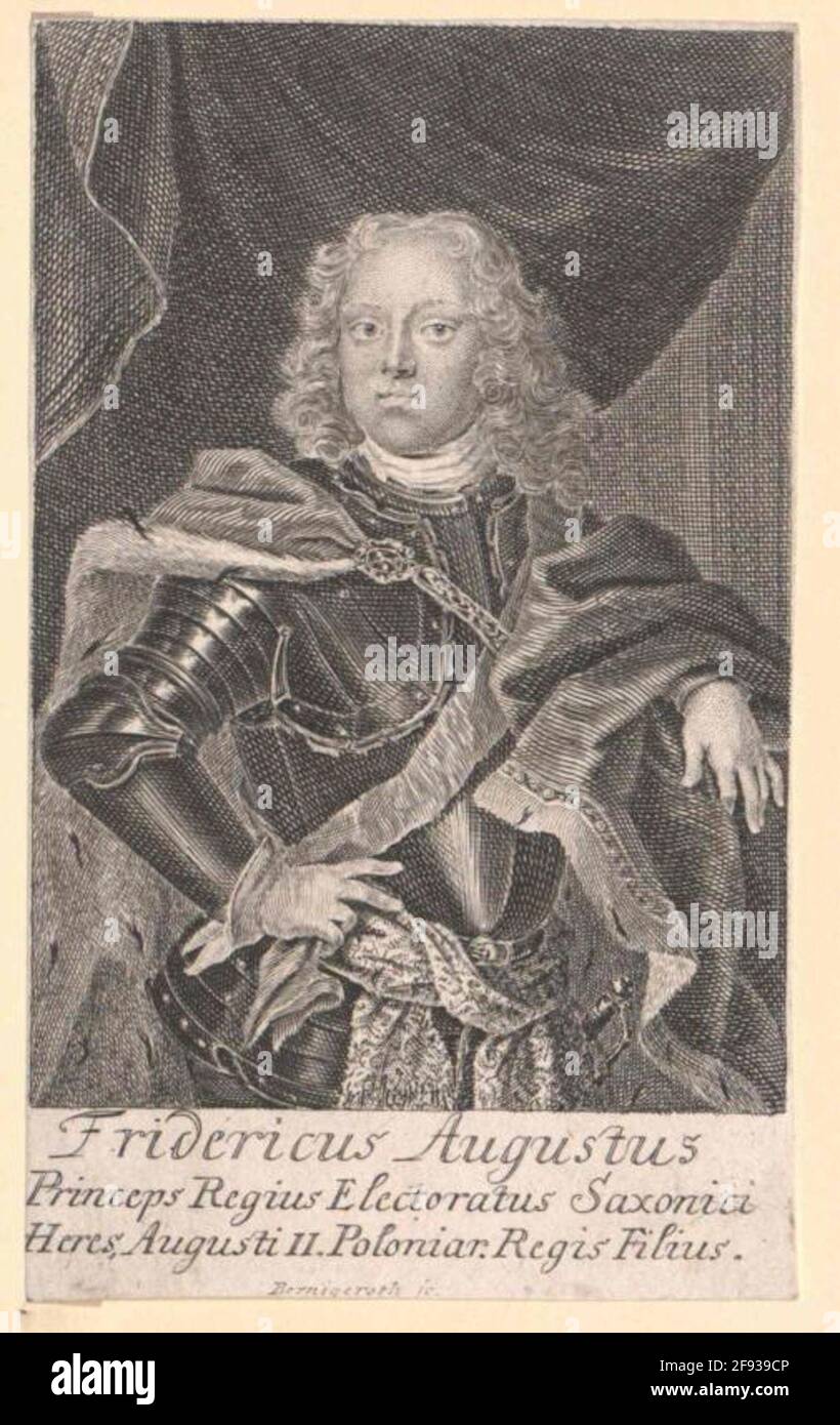 Friedrich August II., Elector of Saxony Stecher: Bernigeroth ...