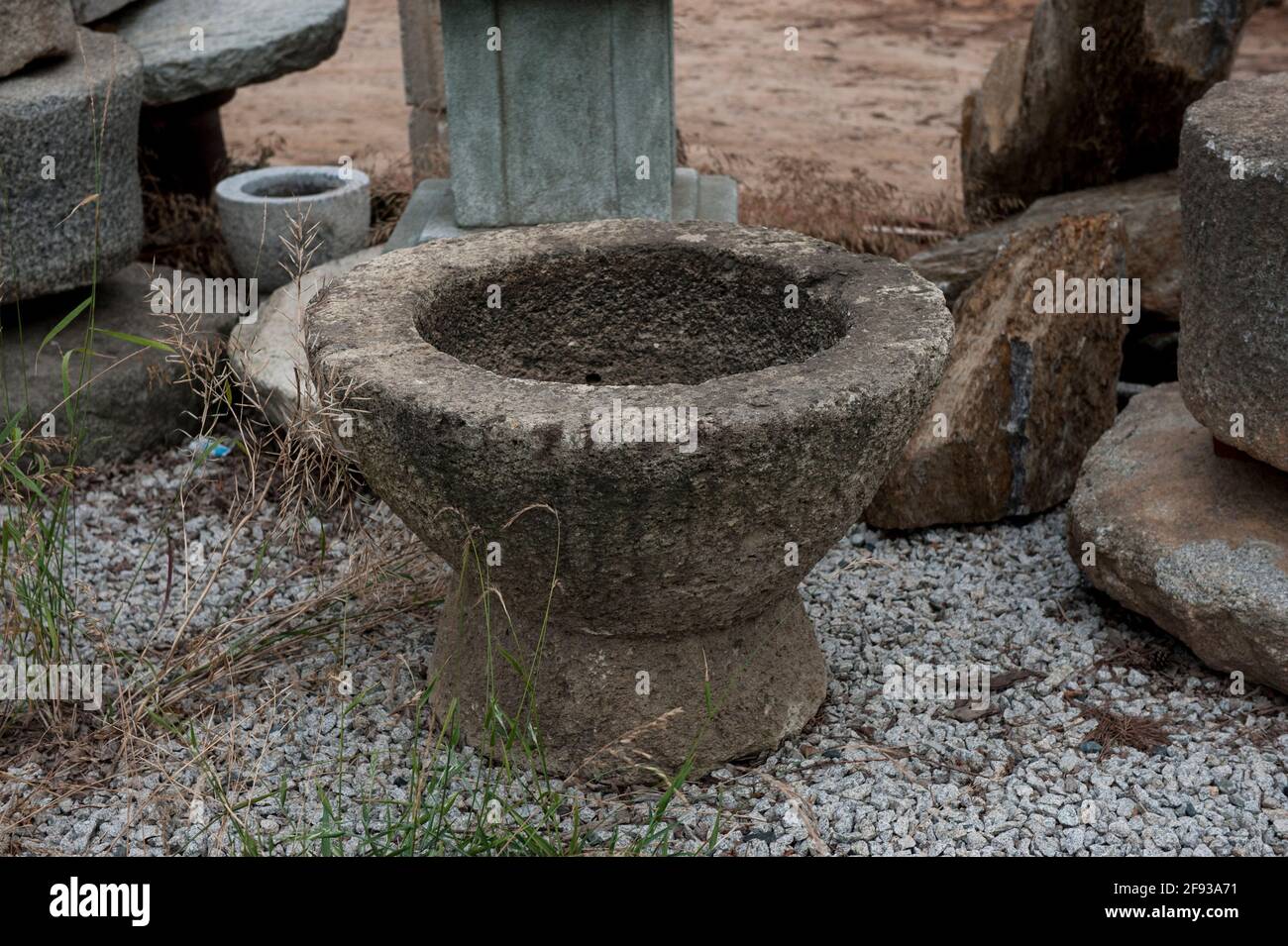 Korean traditional ingredients grinding tool Stock Photo - Alamy