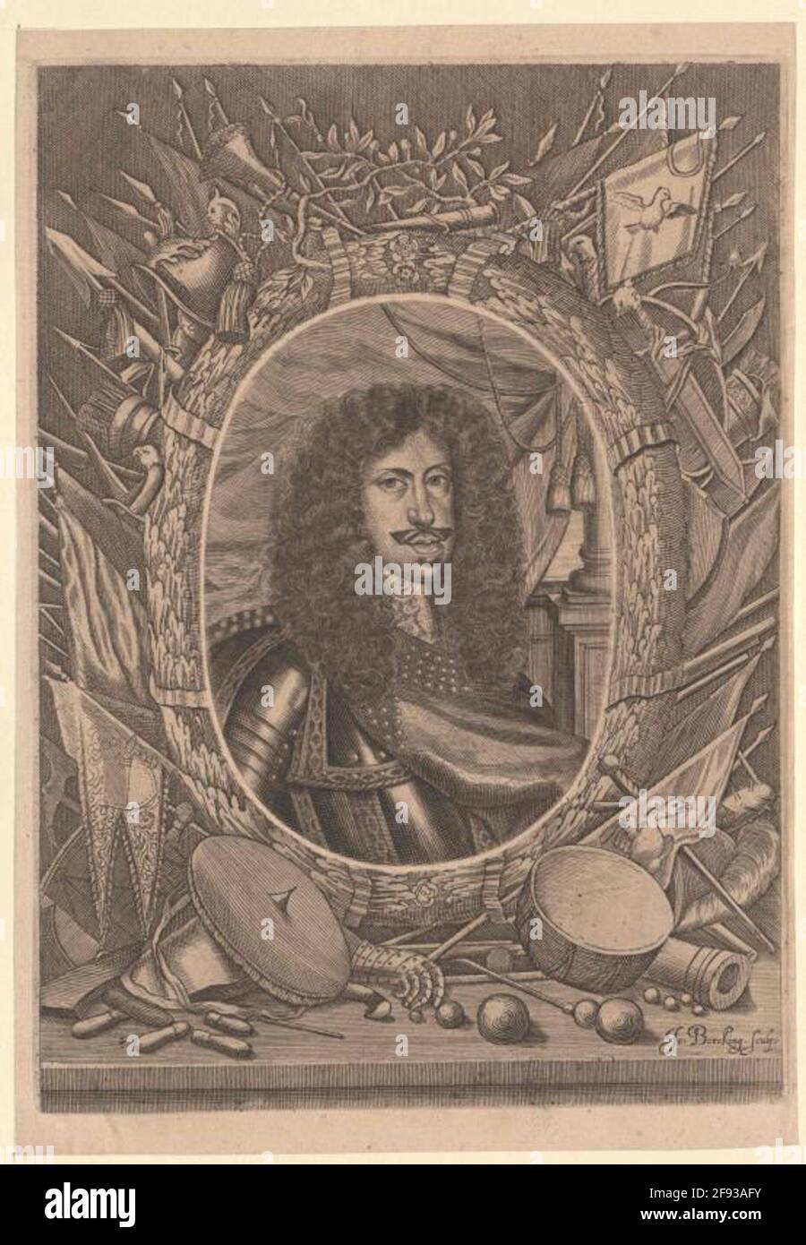 Leopold I., Roman-German Kaiser Stecher: Borcking, Johann Stock Photo ...