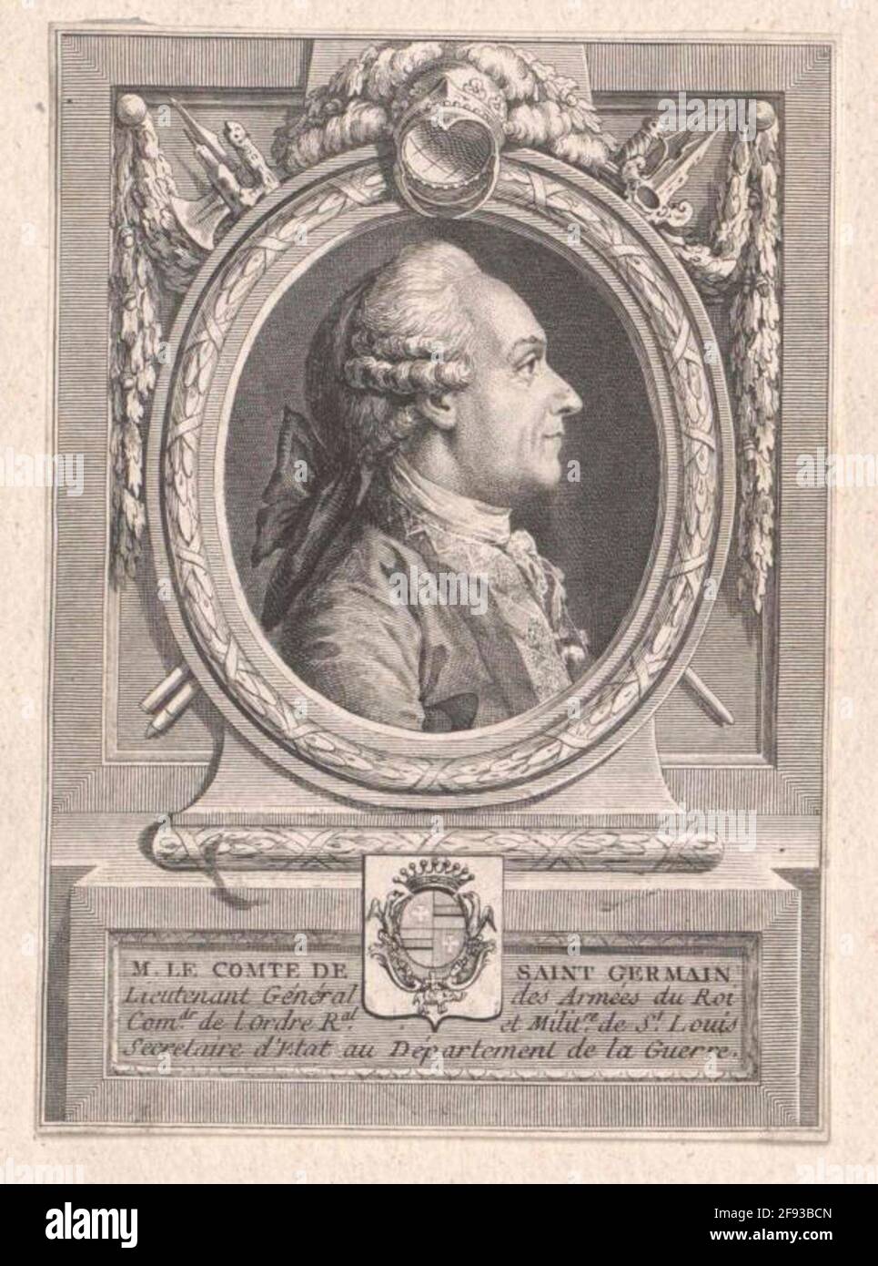 Saint-Germain, Claude-Louis Comte de Stock Photo - Alamy