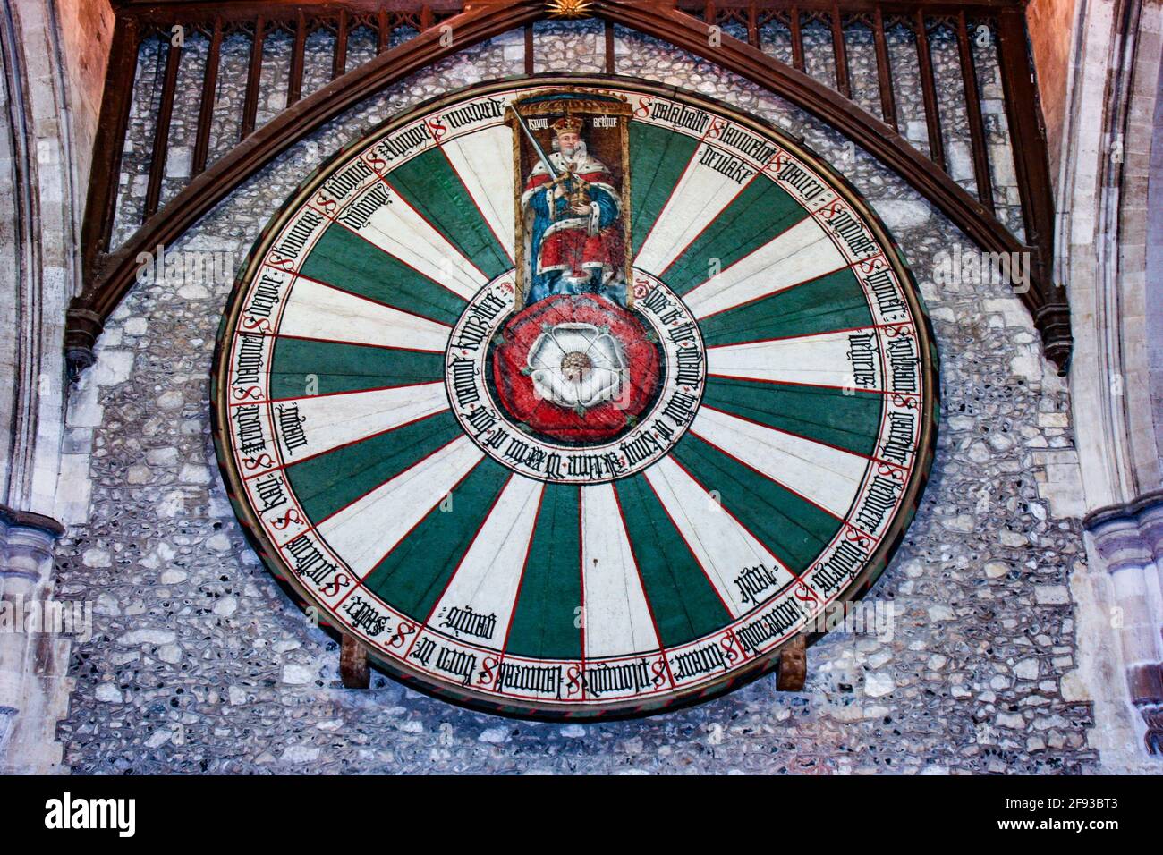 Winchester, England , 2018 Great Hall King Arthur round table Stock ...