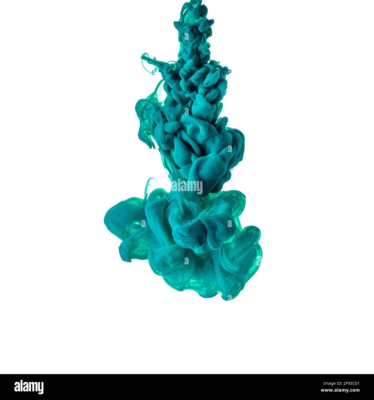 Explosion of colored, fluid and neoned liquids on white studio ...