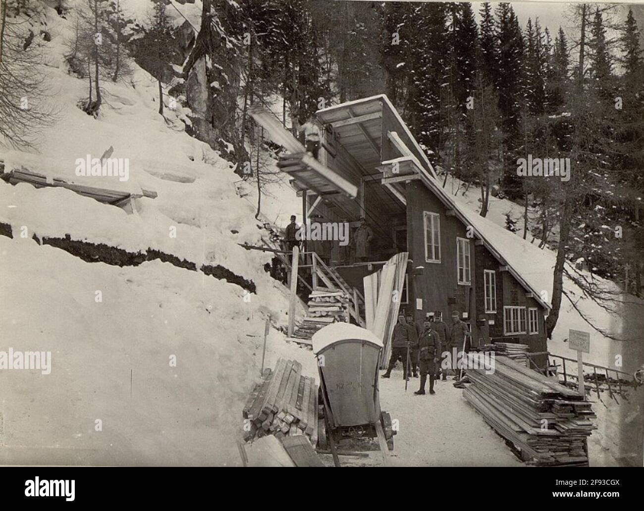 Head station of cable car on obstitute Stock Photo - Alamy