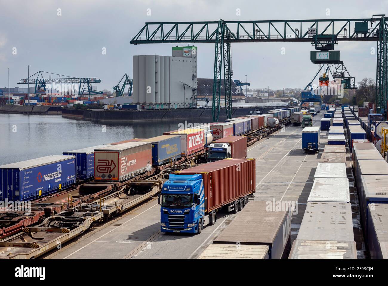 Cologne, North Rhine-Westphalia, Germany - Port of Cologne Niehl ...