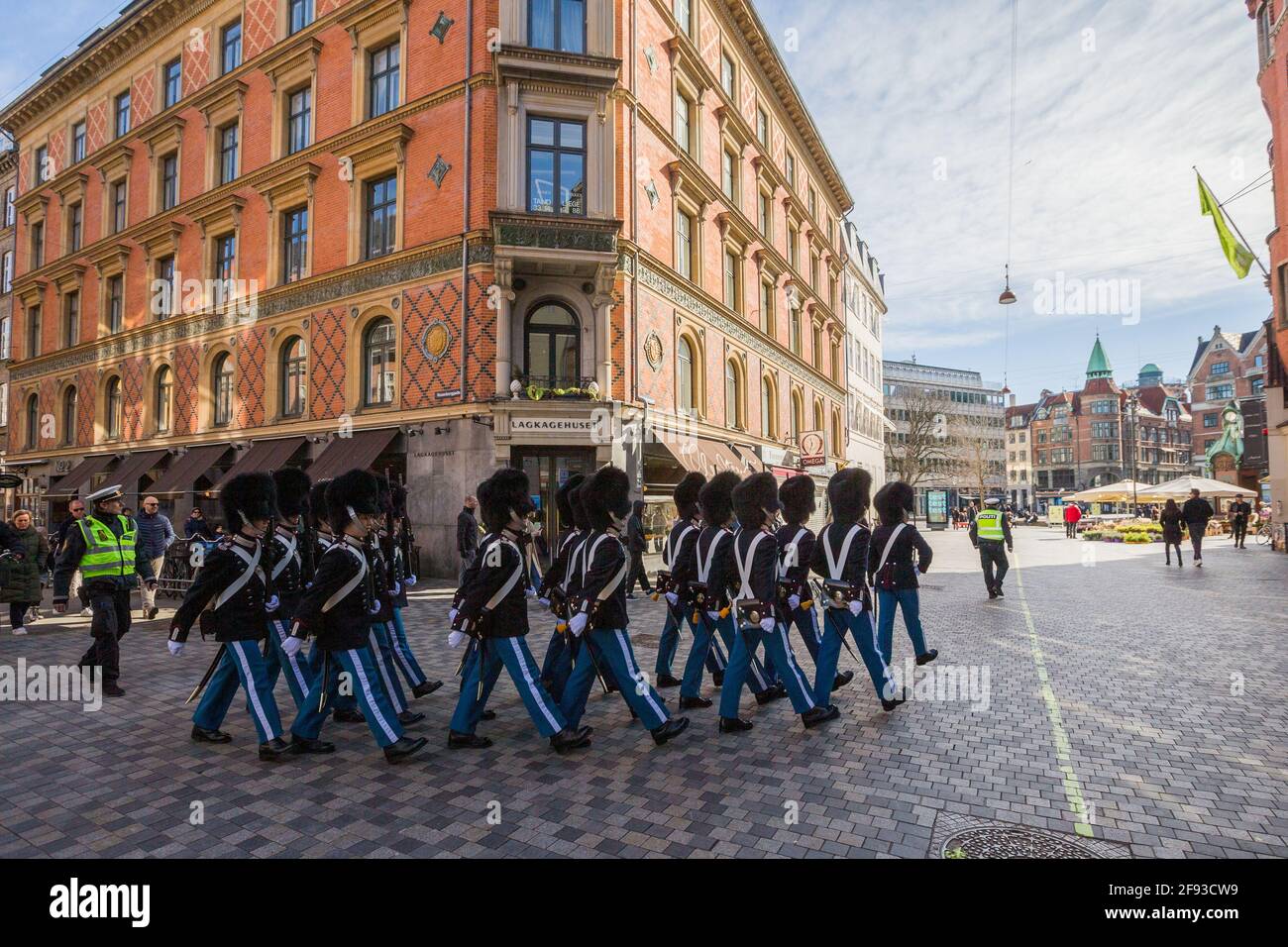 Copenhagen, Denmark. 21st, March 2021. Soldiers from the Danish Royal ...