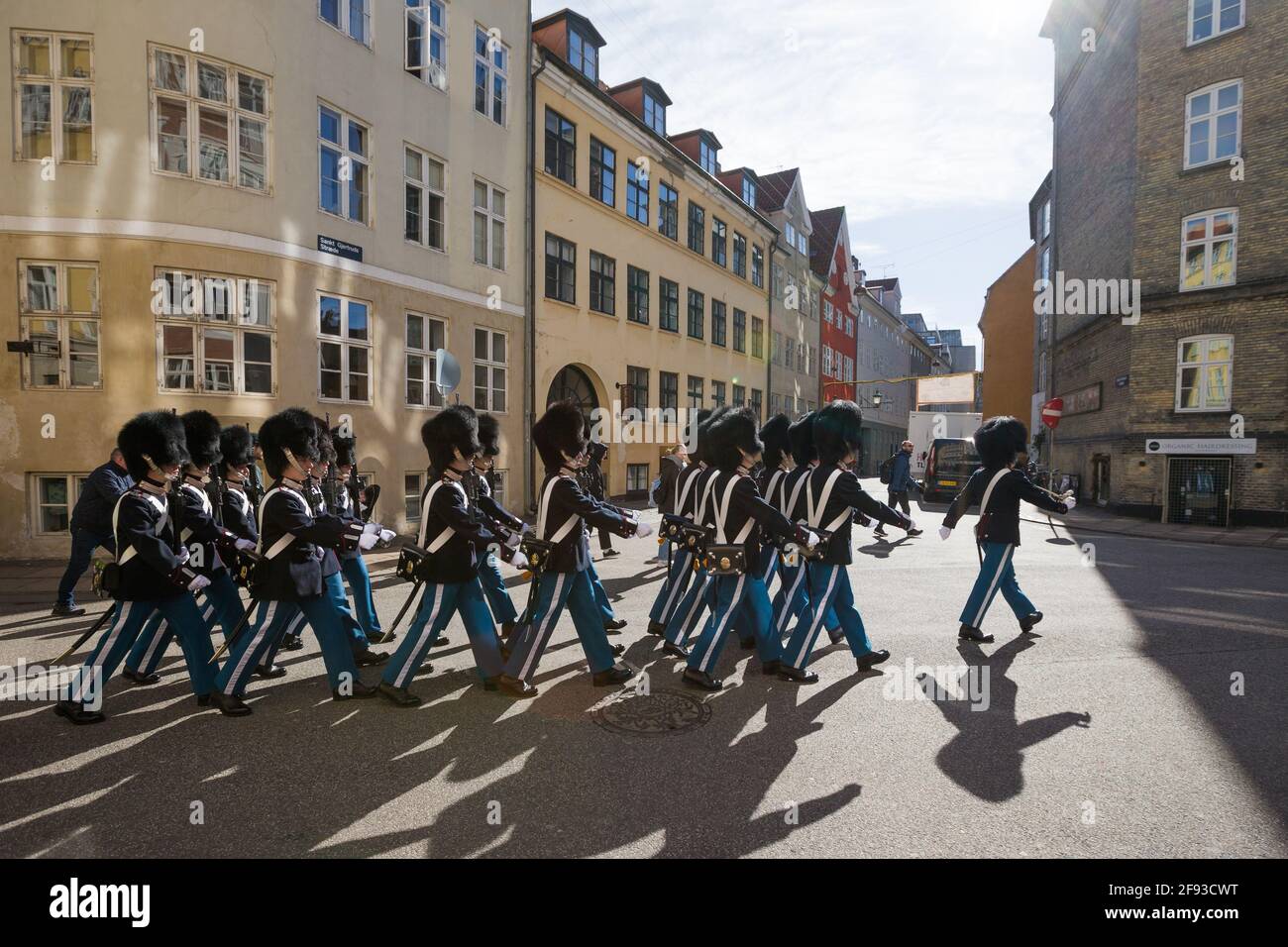 Copenhagen, Denmark. 21st, March 2021. Soldiers from the Danish Royal ...