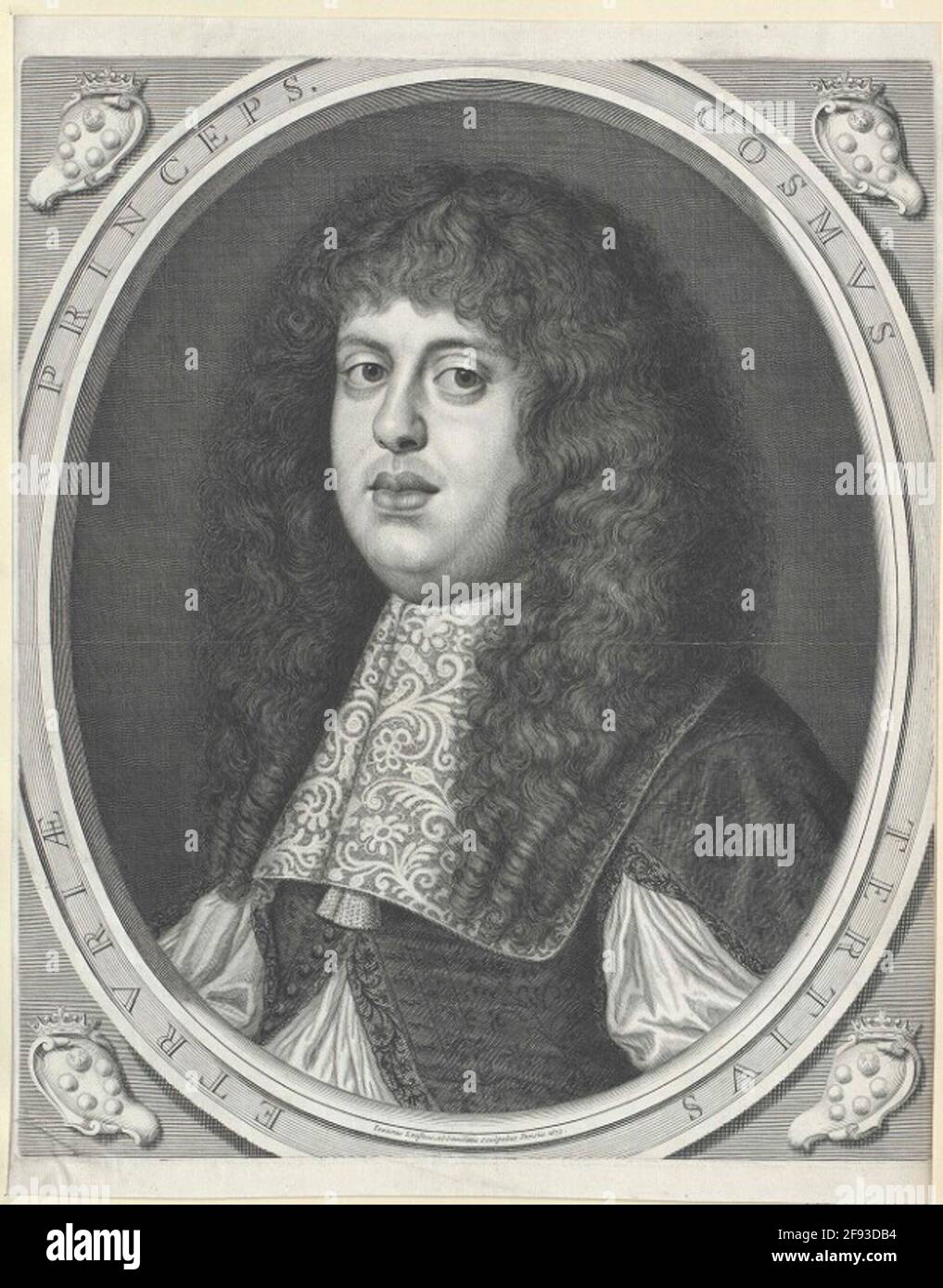 Cosimo III. De Medici, Grand Dear of Tuscany Stecher: Lenfant, Jean ...