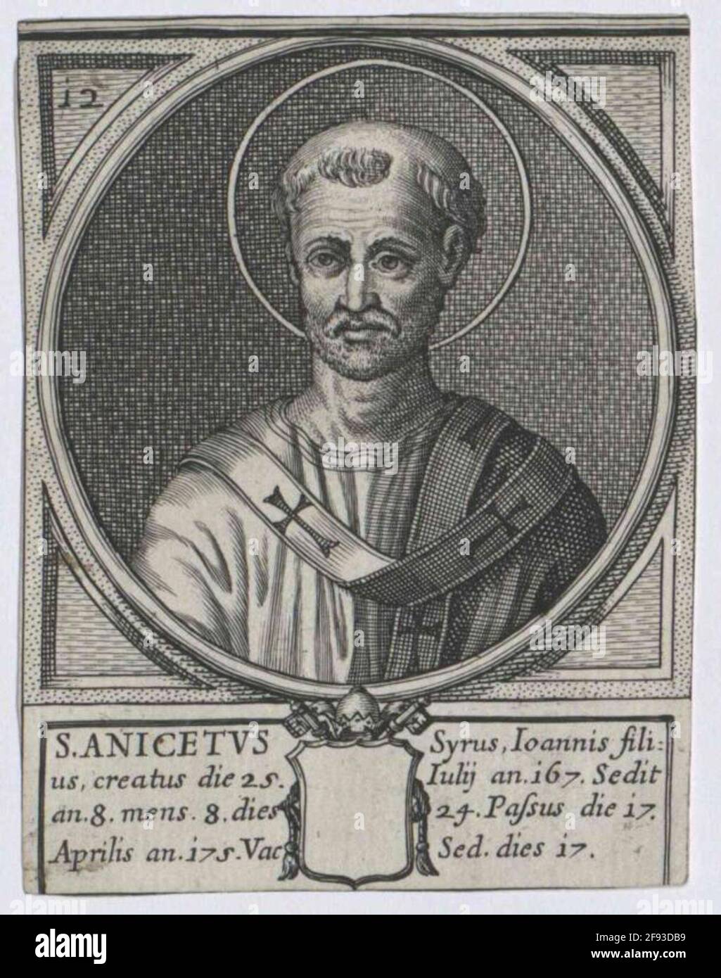 Anicetus, papa Stock Photo - Alamy