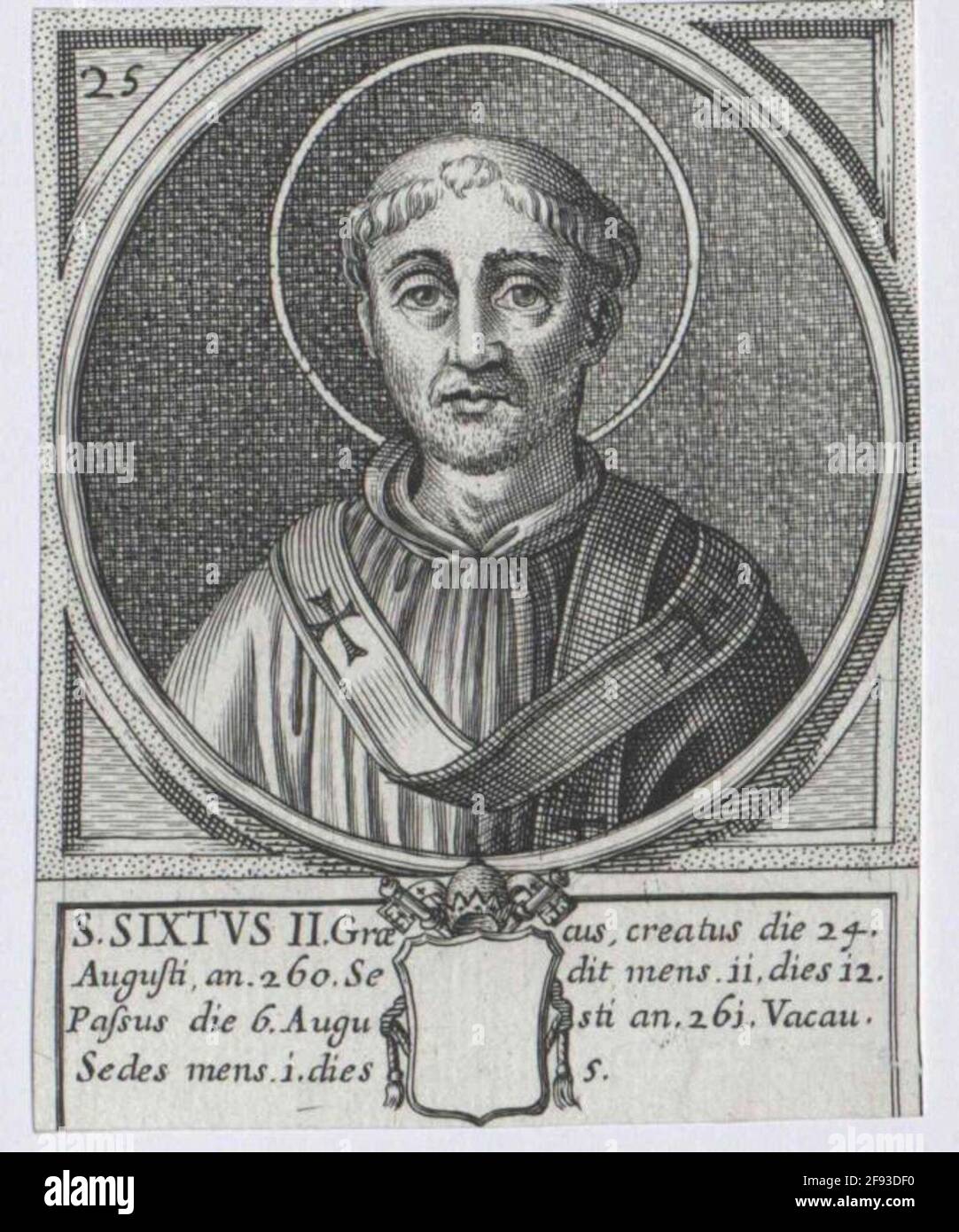 Sixtus II., papa Stock Photo - Alamy