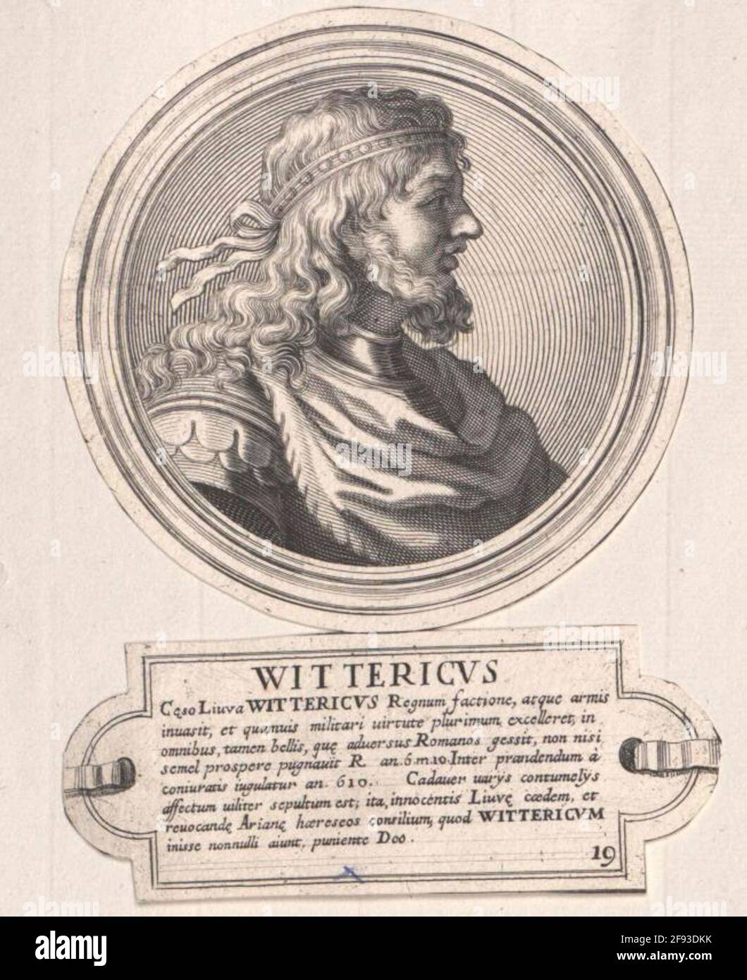 Witterich, King of the Westgoten Stock Photo - Alamy