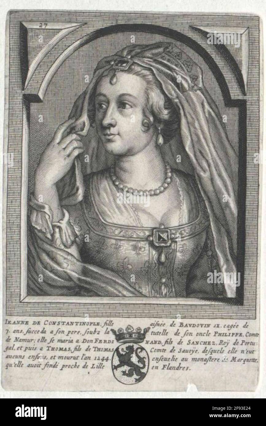 Johanna, Countess of Hainegau and Flanders Stock Photo - Alamy