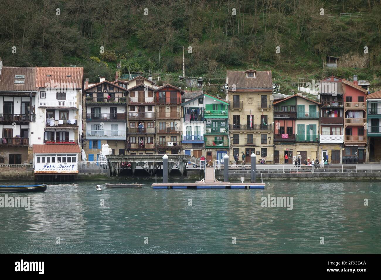 San Sebastian, Spain - March 1, 2021: The scenic Basque fishing village ...
