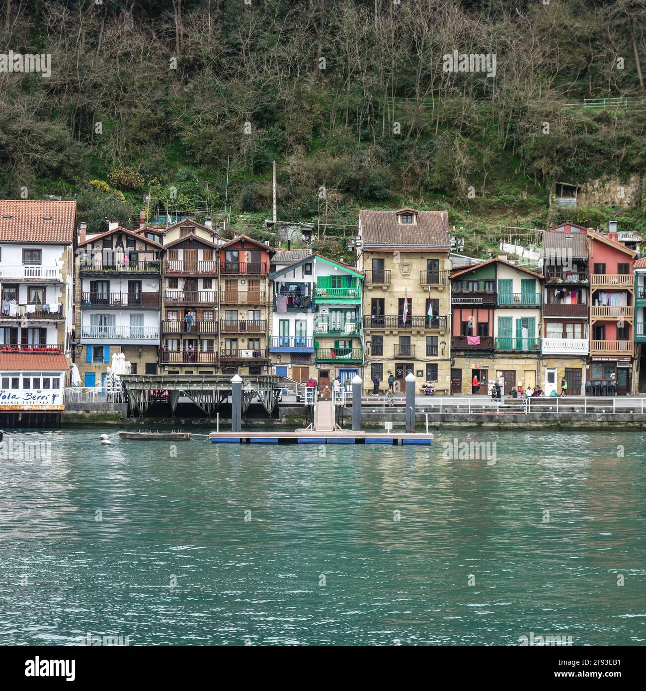 San Sebastian, Spain - March 1, 2021: The scenic Basque fishing village ...