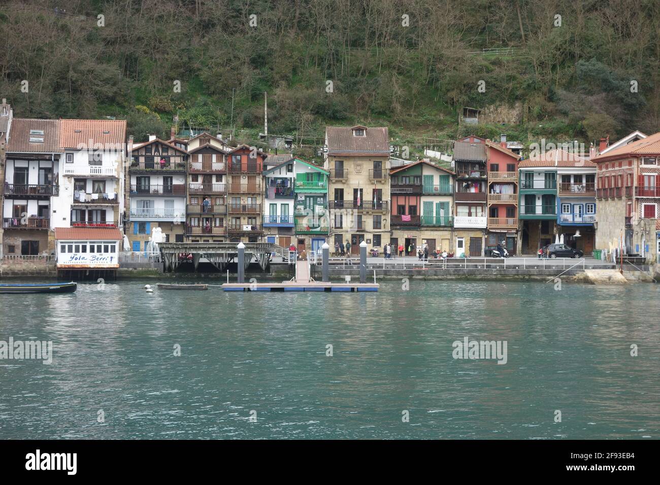 San Sebastian, Spain - March 1, 2021: The scenic Basque fishing village ...