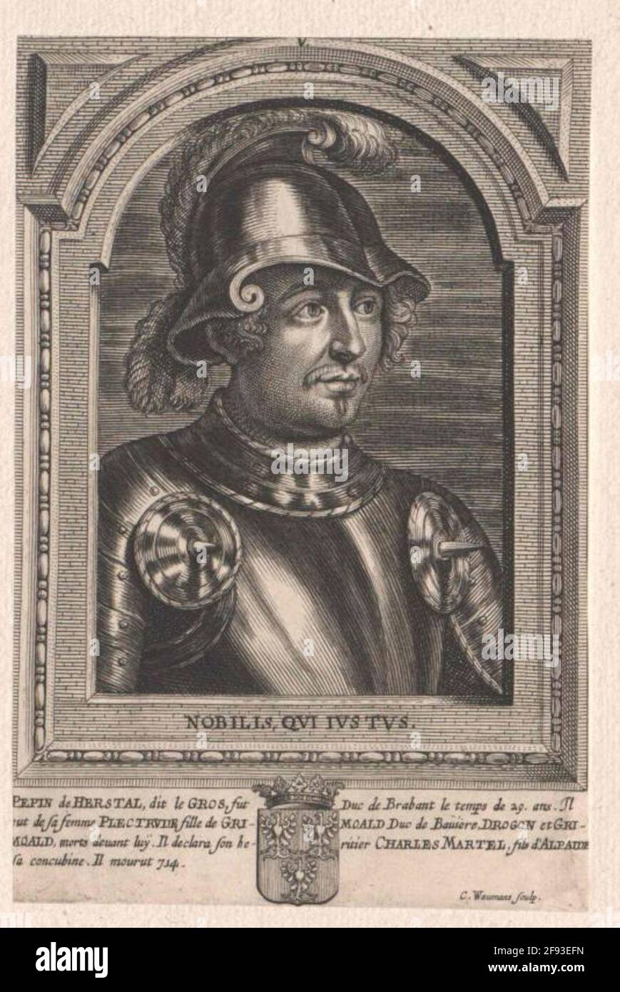 Pippin the middle, Majordom of Franconia Stock Photo - Alamy