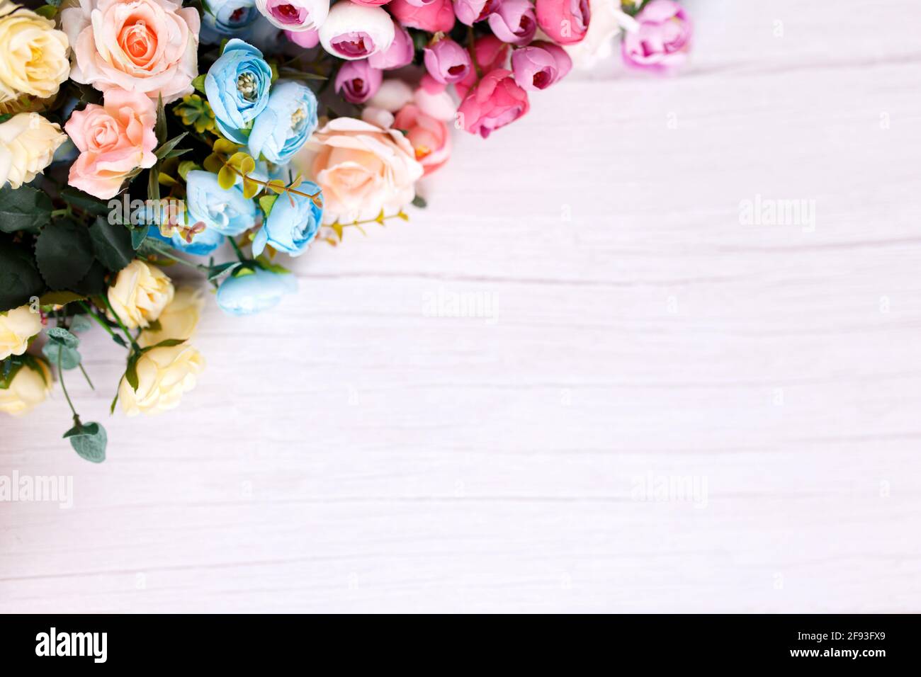 Backdrop colorful artificial flowers hi-res stock photography and ...