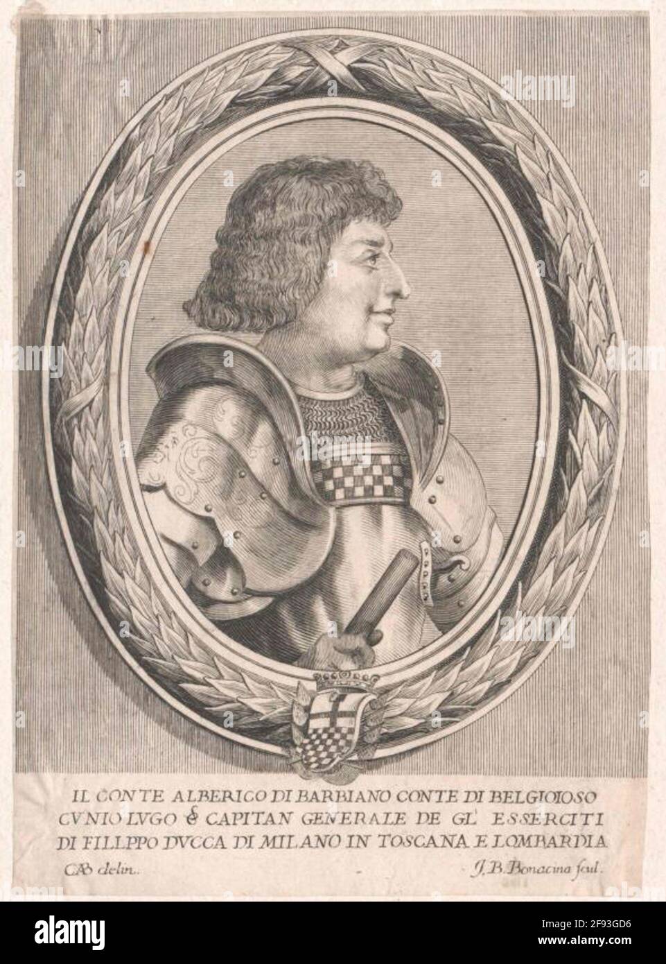 Alberico da Barbiano, Count of Stock Photo - Alamy