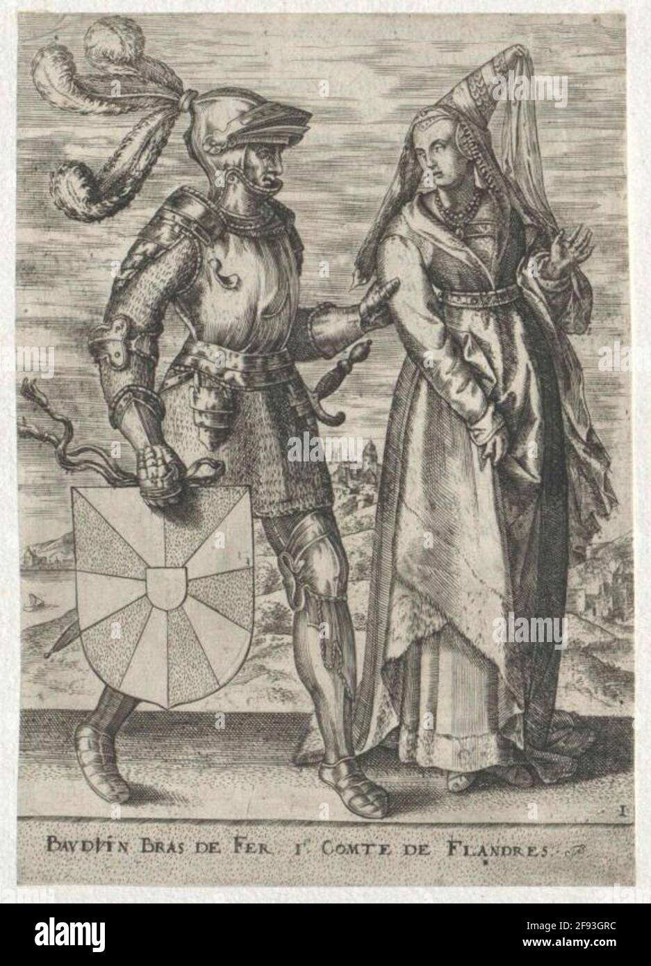 Balduin I, Count of Flanders Stock Photo - Alamy