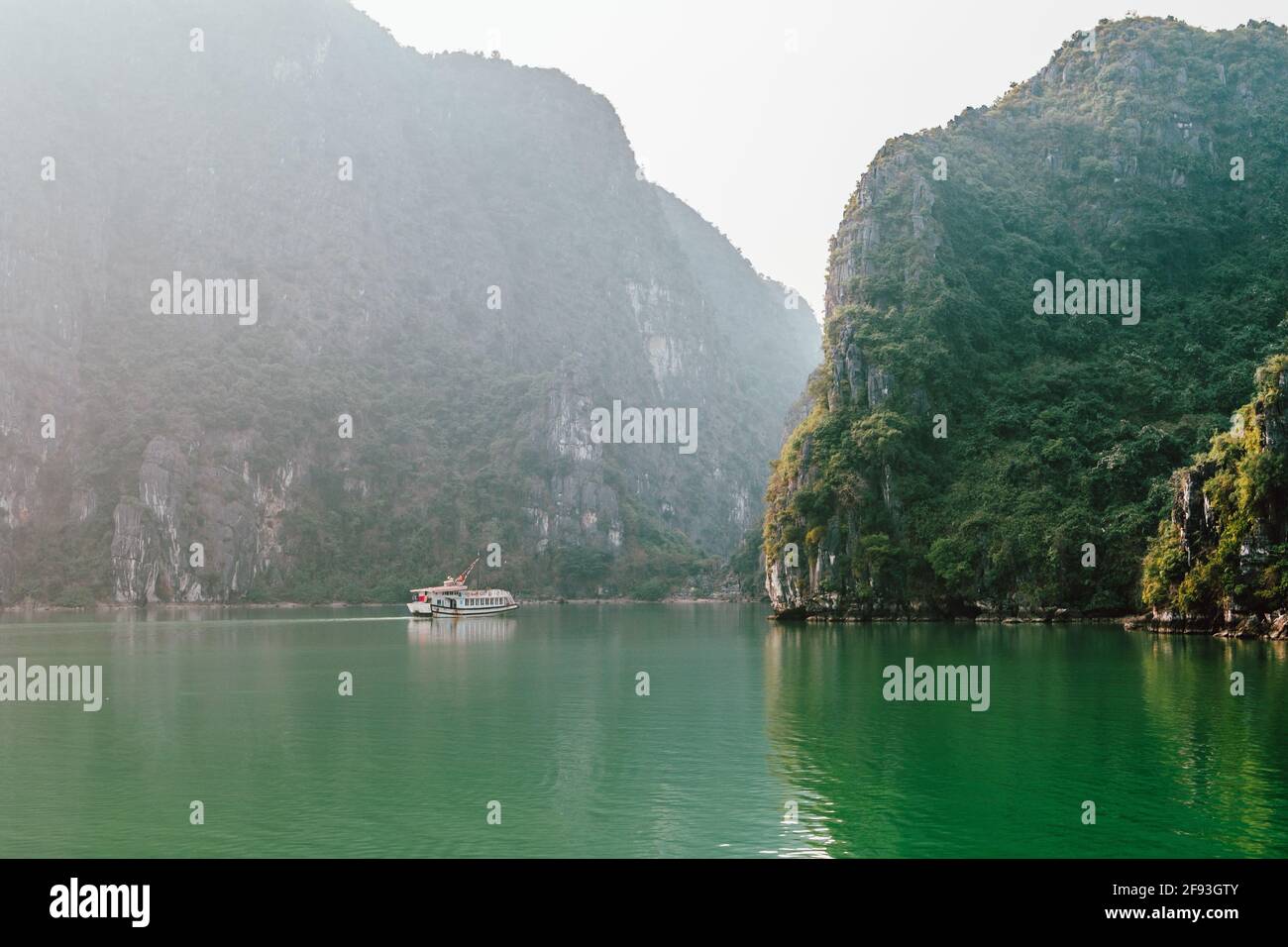 Sailing through Ha Long Bay, Vietnam Stock Photo - Alamy