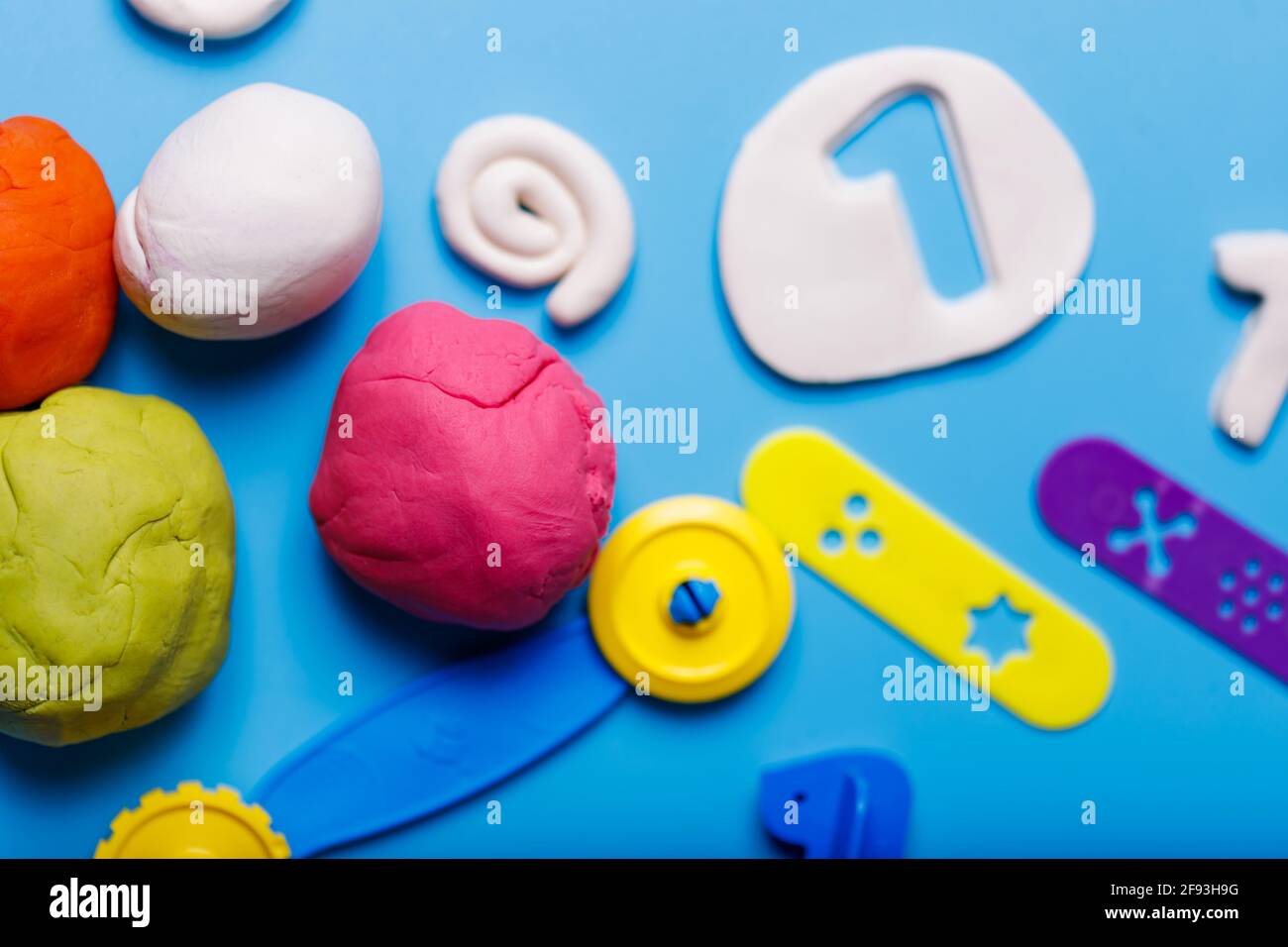Red and yellow play dough, hi-res stock photography and images - Alamy