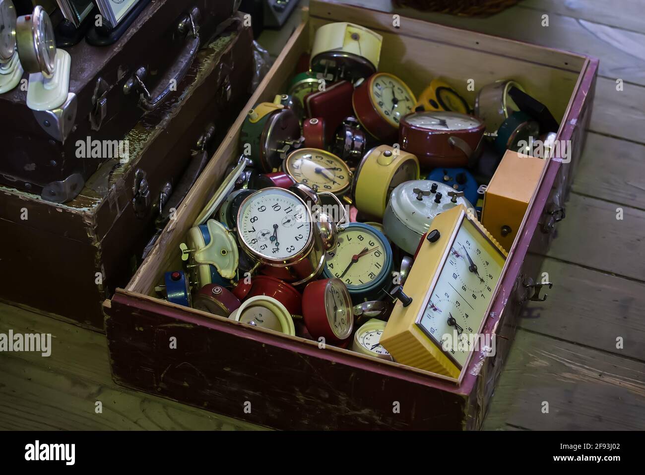 Wooden box alarm clock hi-res stock photography and images - Alamy