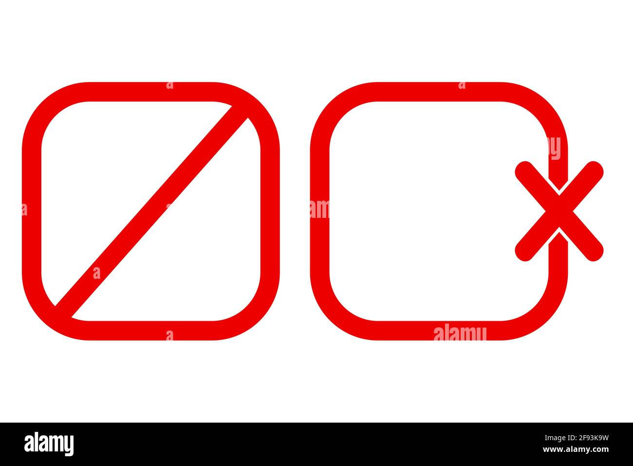 Simple vector Blank Prohibition Sign, Isolated on White Stock Vector ...