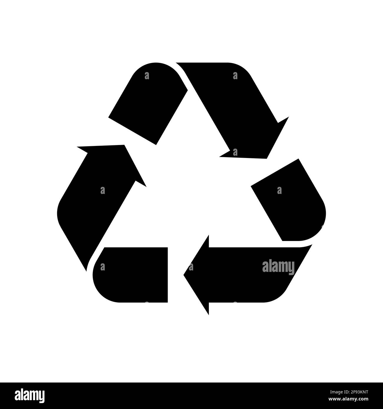 Black flat universal recycling symbol Stock Vector Image & Art - Alamy