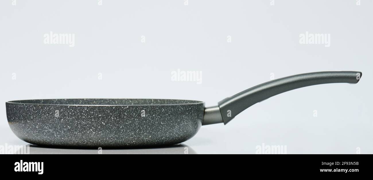 Ceramic cooking pan side view isolated on white background Stock Photo ...