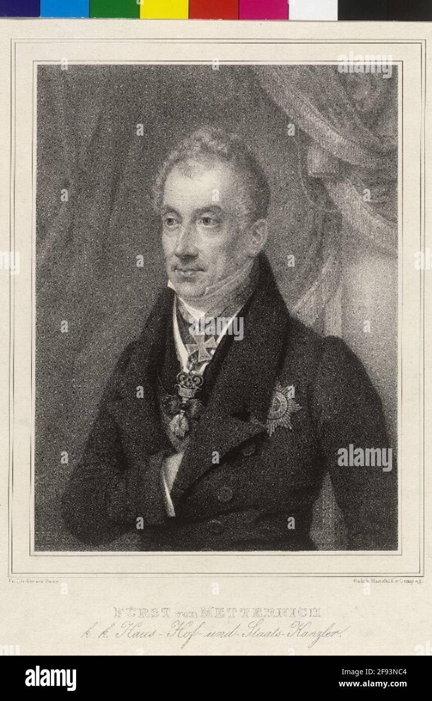 Metternich Winceburg, Klemens Wenzel Lothar Prince of Lithography by ...