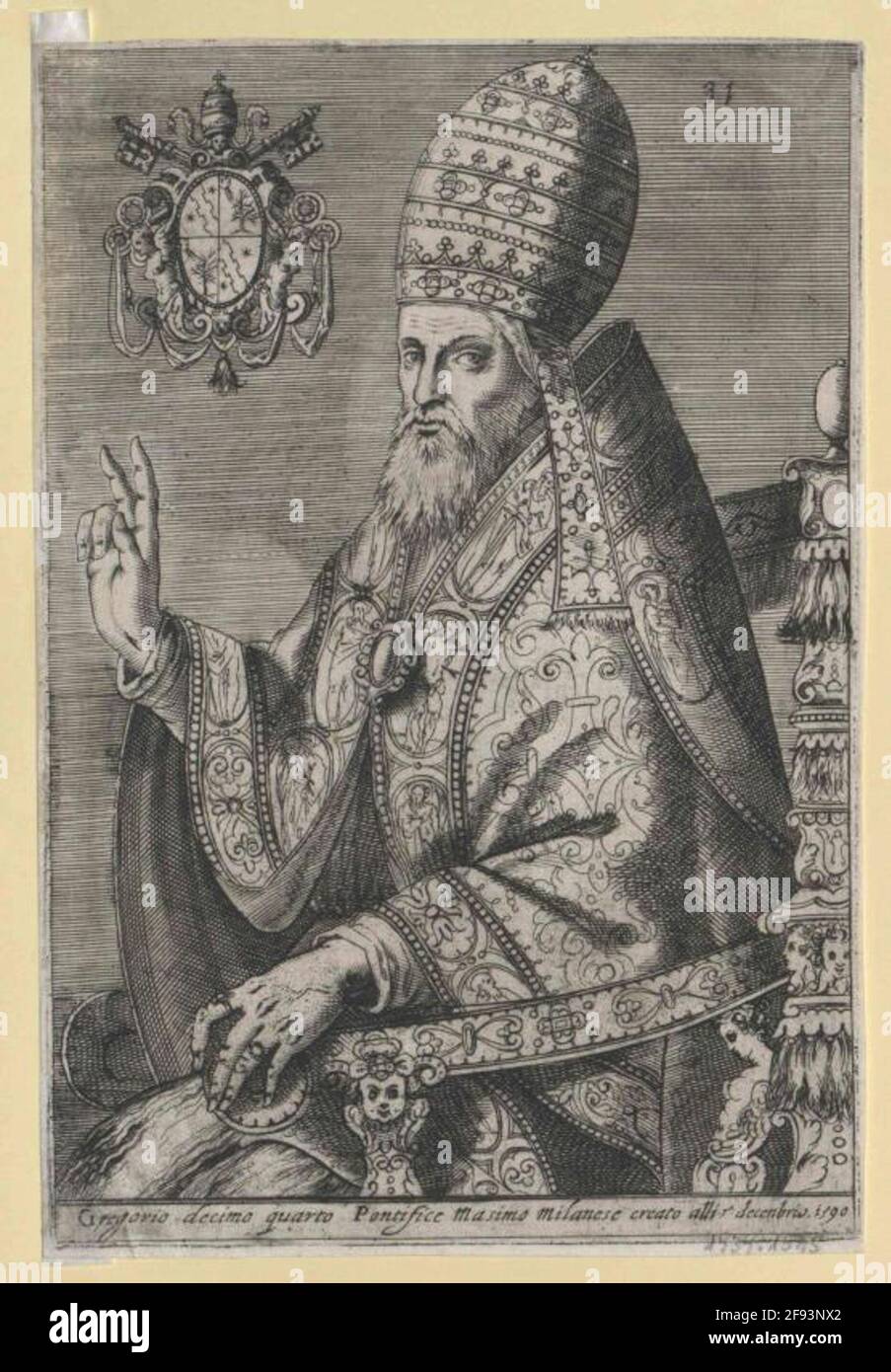 Gregor XIV., papa Stock Photo - Alamy