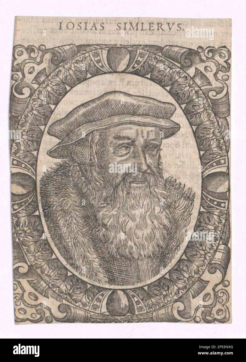 Simler, Josias Print: Geneva Stock Photo - Alamy