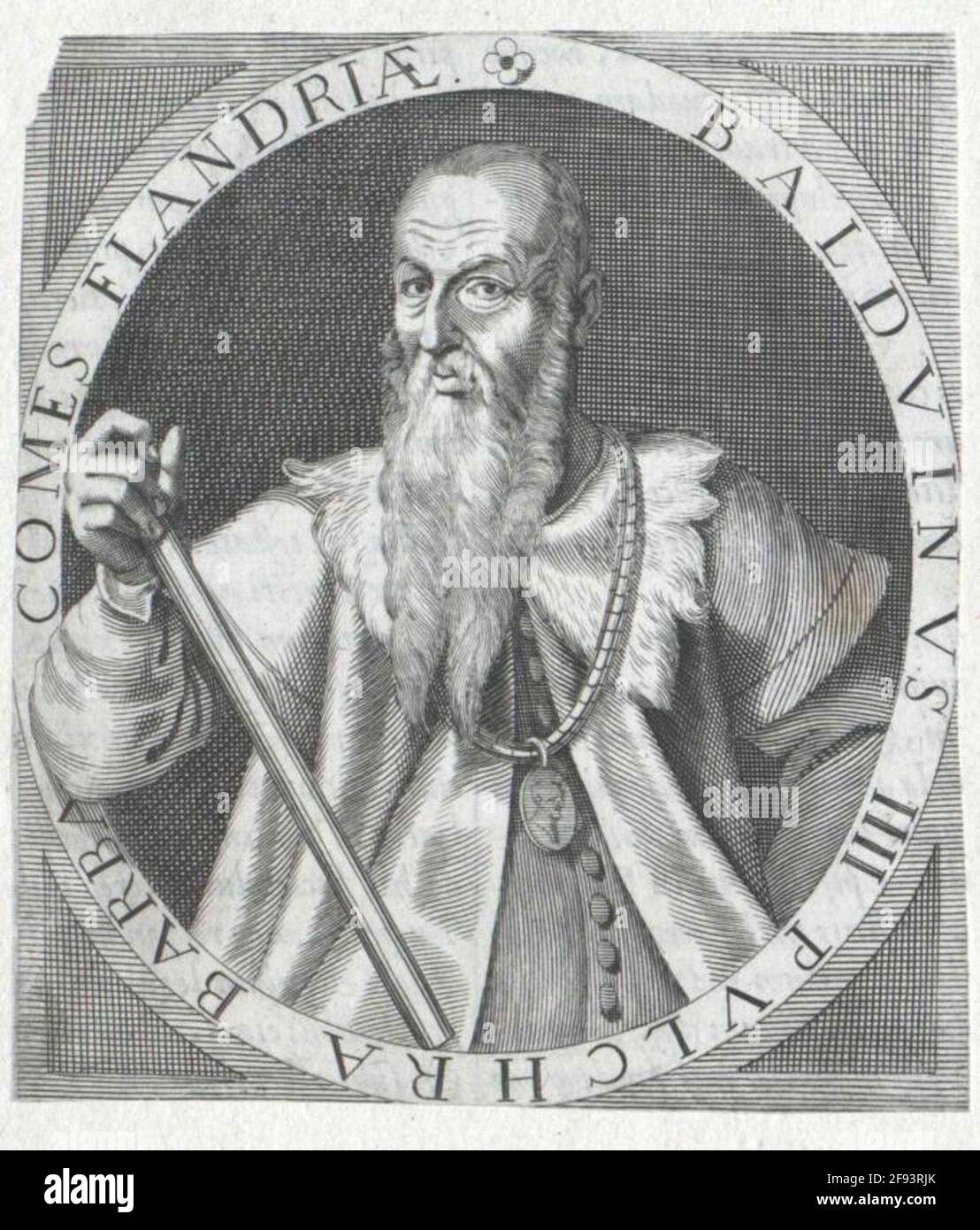 Balduin IV. The bearded, Count of Flanders Stock Photo - Alamy