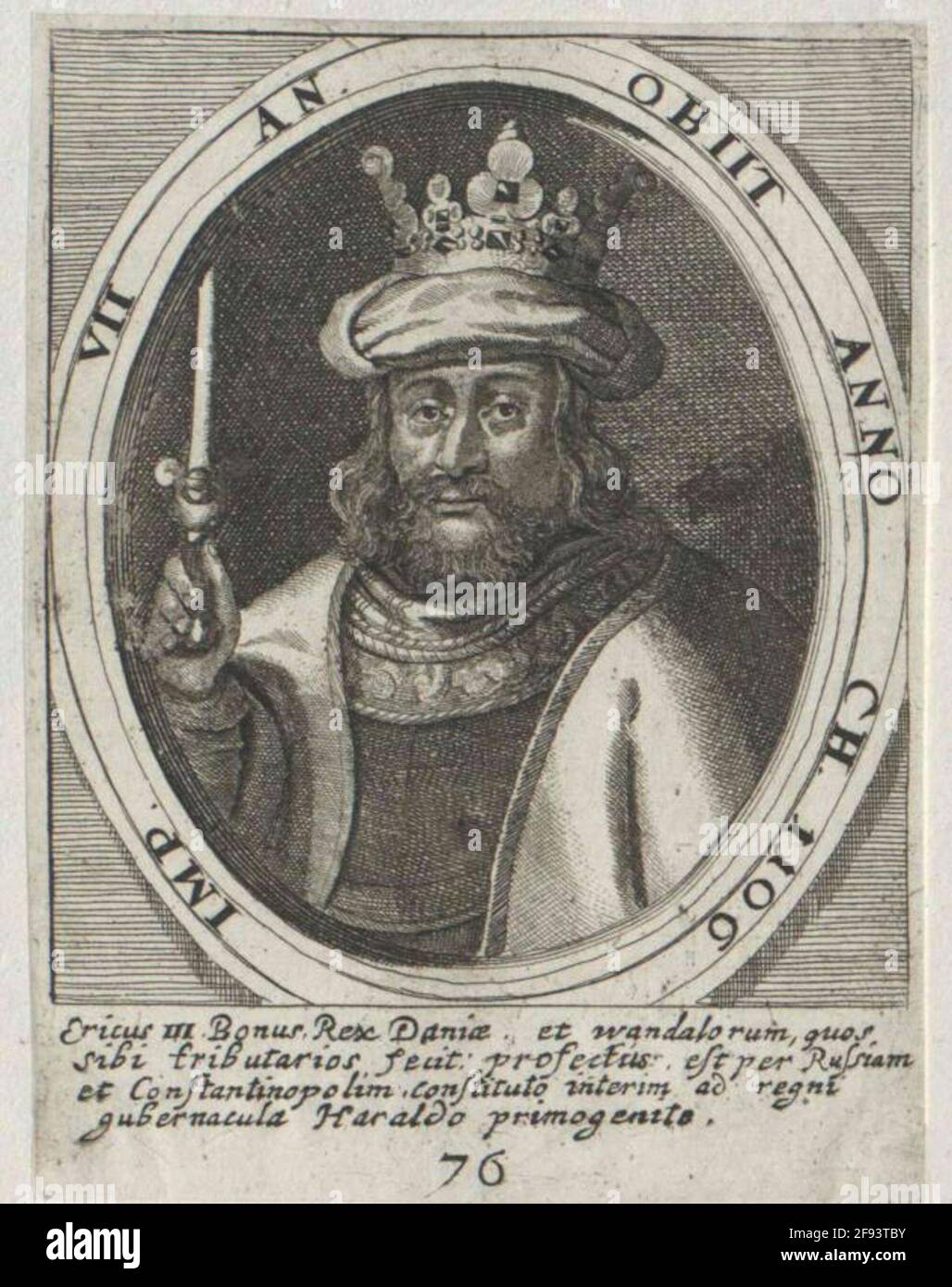 Erik the good, king of Denmark Stock Photo - Alamy