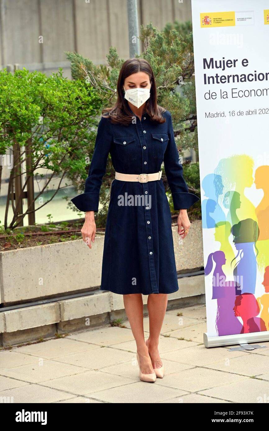 Madrid, Spain. 16th Apr, 2021. Spanish Queen Letizia Ortiz during ...