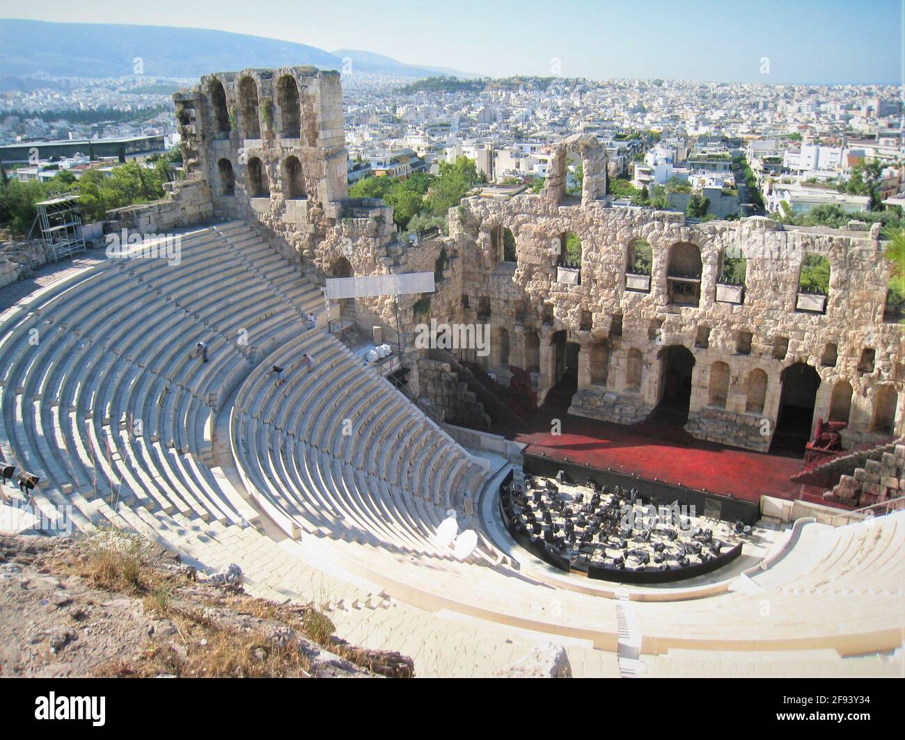 The beautiful Odeon of Herodes Atticus Theatre Arena in Athens, Greece ...