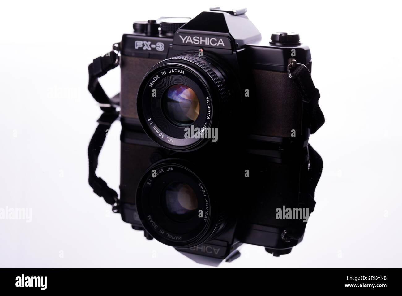 April 8, 2021: Gaziantep, Turkey. A Yashica 35 mm SRL camera from the ...