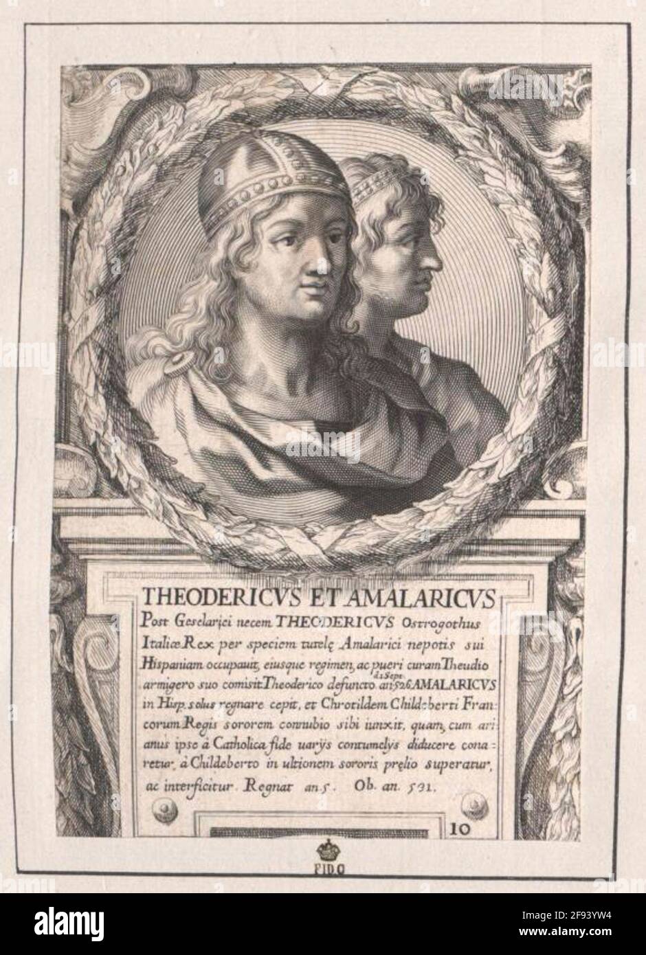 Amalrich, King of the Westgoten Stock Photo - Alamy