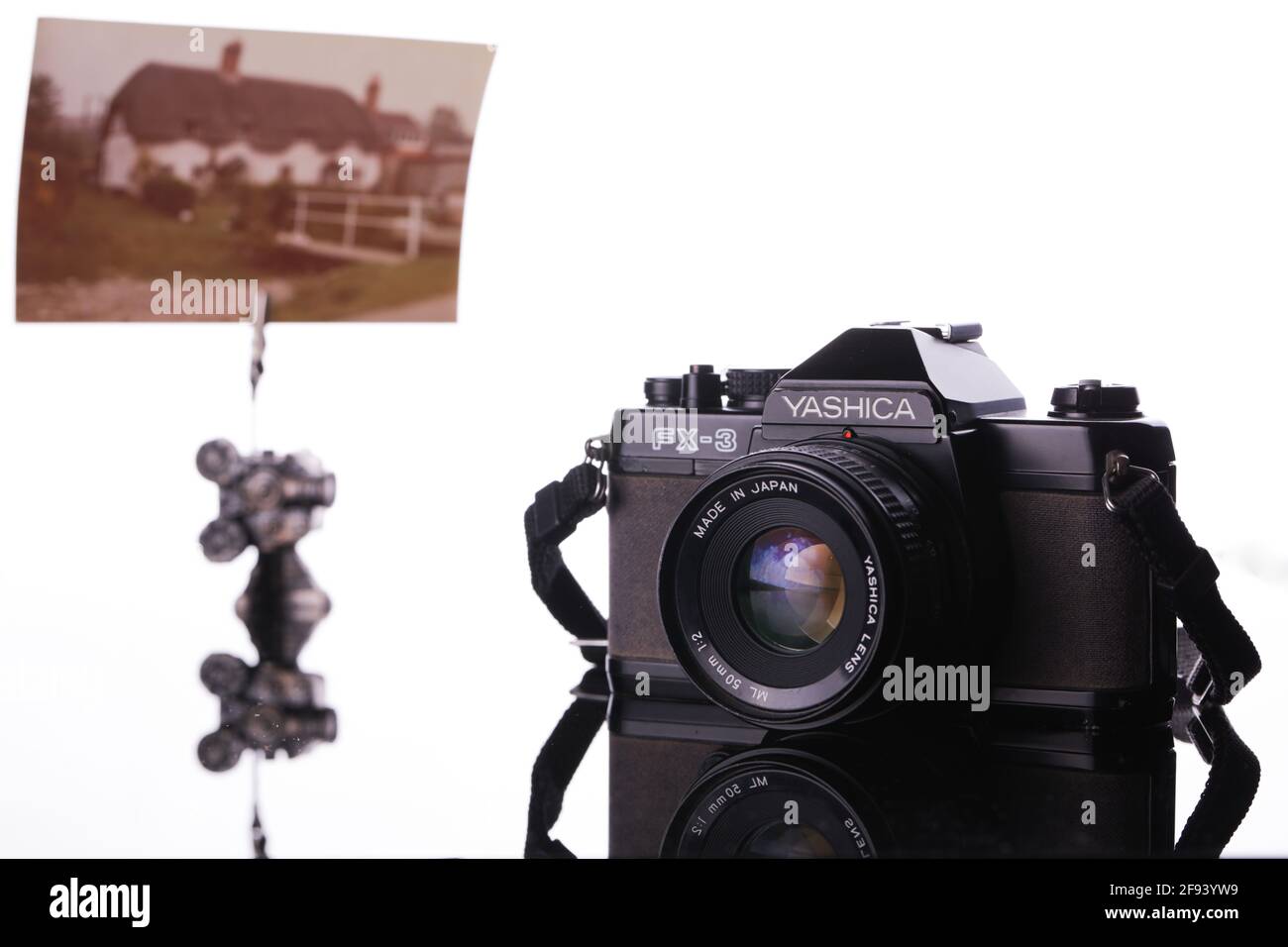 April 8, 2021: Gaziantep, Turkey. A Yashica 35 mm SRL camera from the ...