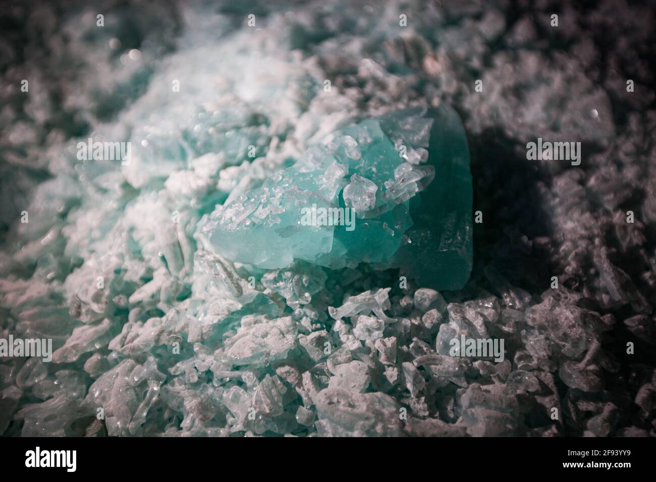 Green glass granules for recycling. Raw materials for production ...