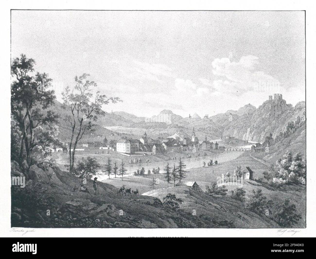 County town of Cilli. Ober Steyermark Stock Photo - Alamy