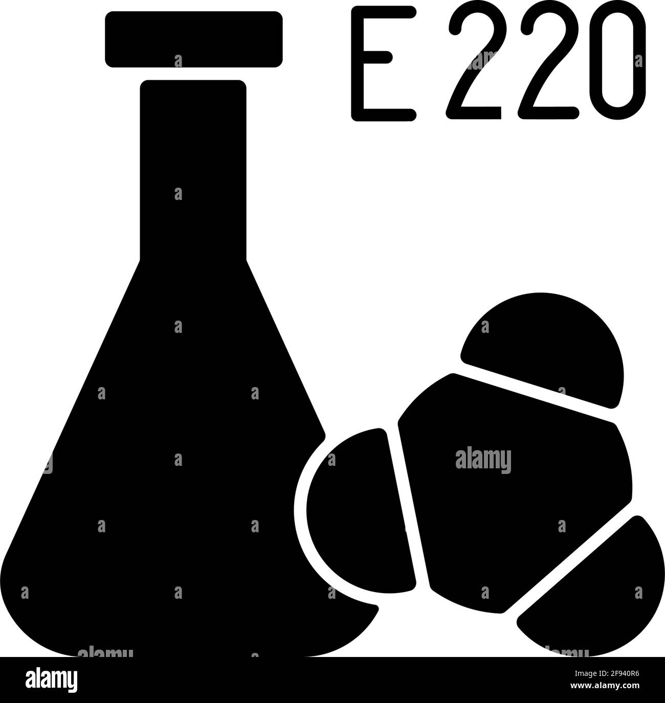 Sulphites black glyph icon Stock Vector Image & Art - Alamy