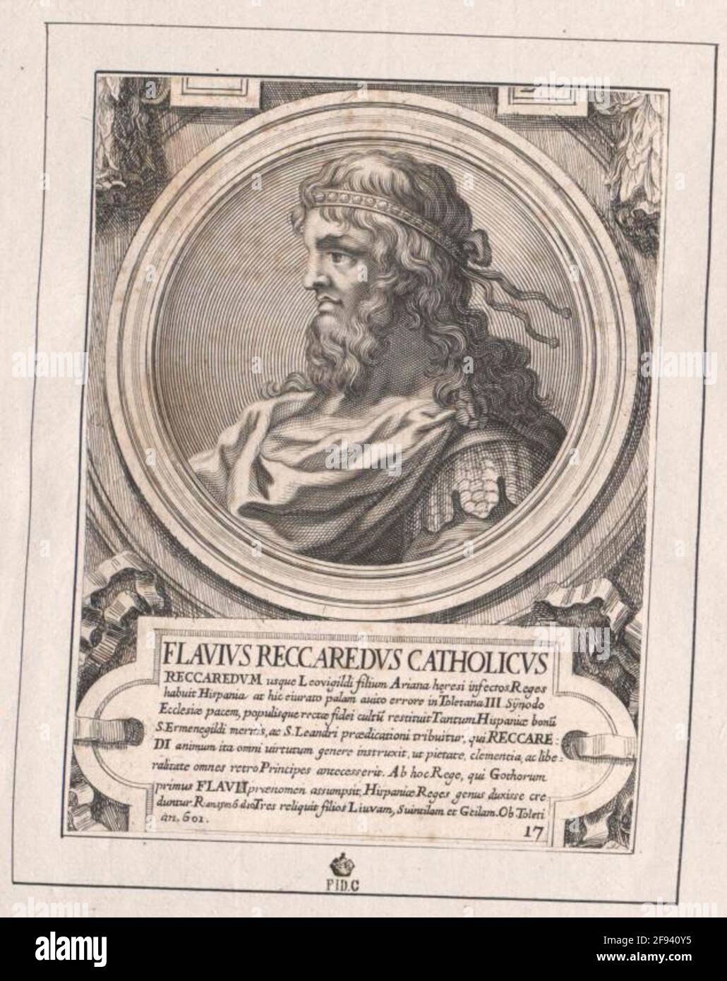 Rekkared I, King of the Westgoten Stock Photo - Alamy