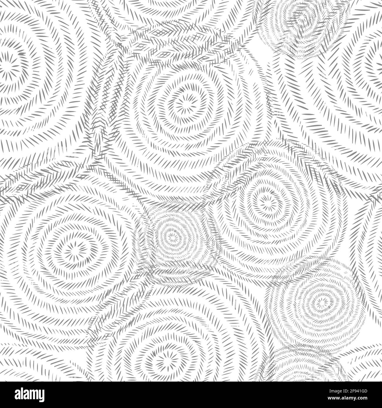 Seamless background from circles with hatching. Vector illustration ...