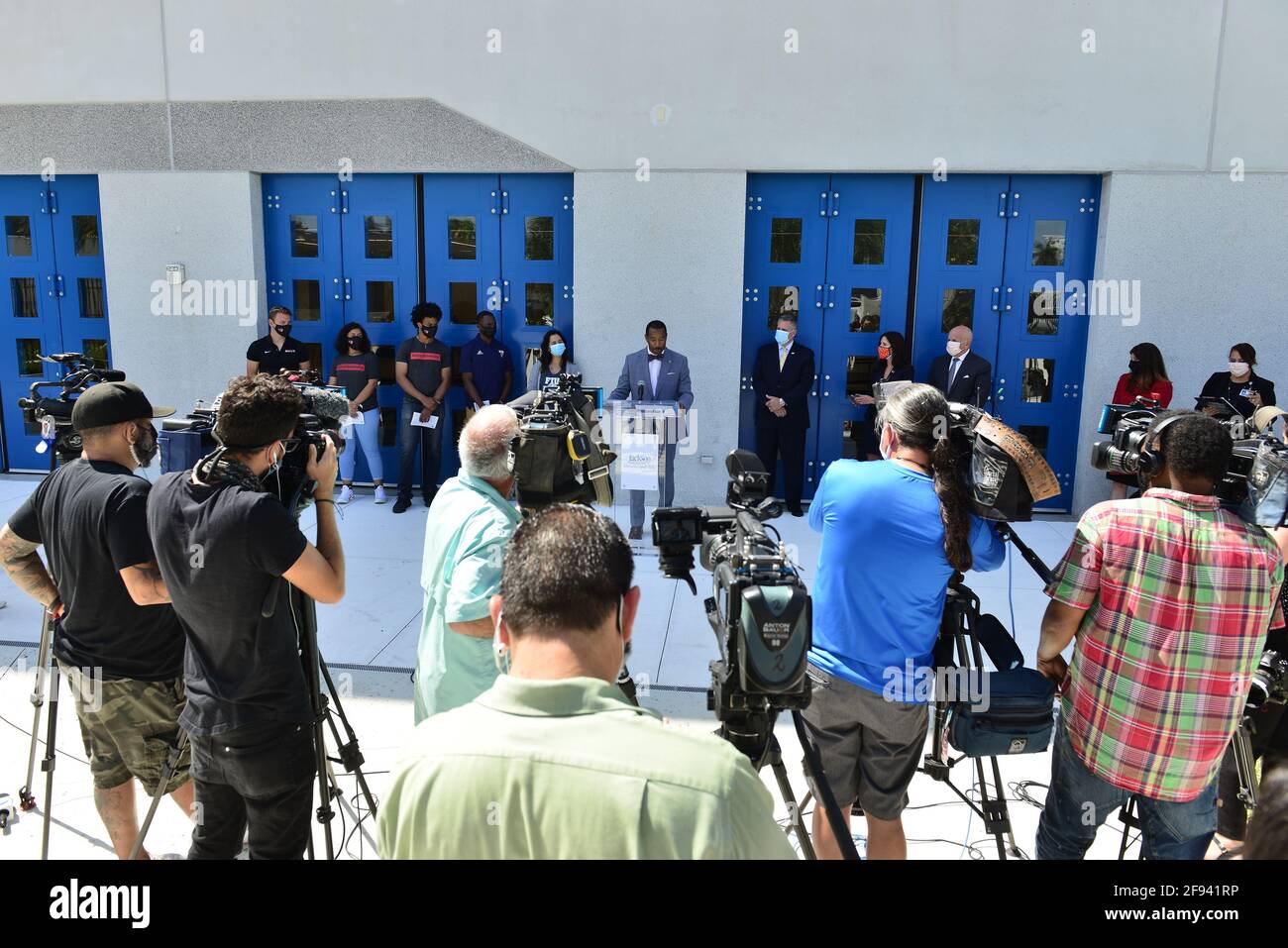 MIAMI, FLORIDA - APRIL 15: Dr. Jaffus Hardrick, President, Florida ...