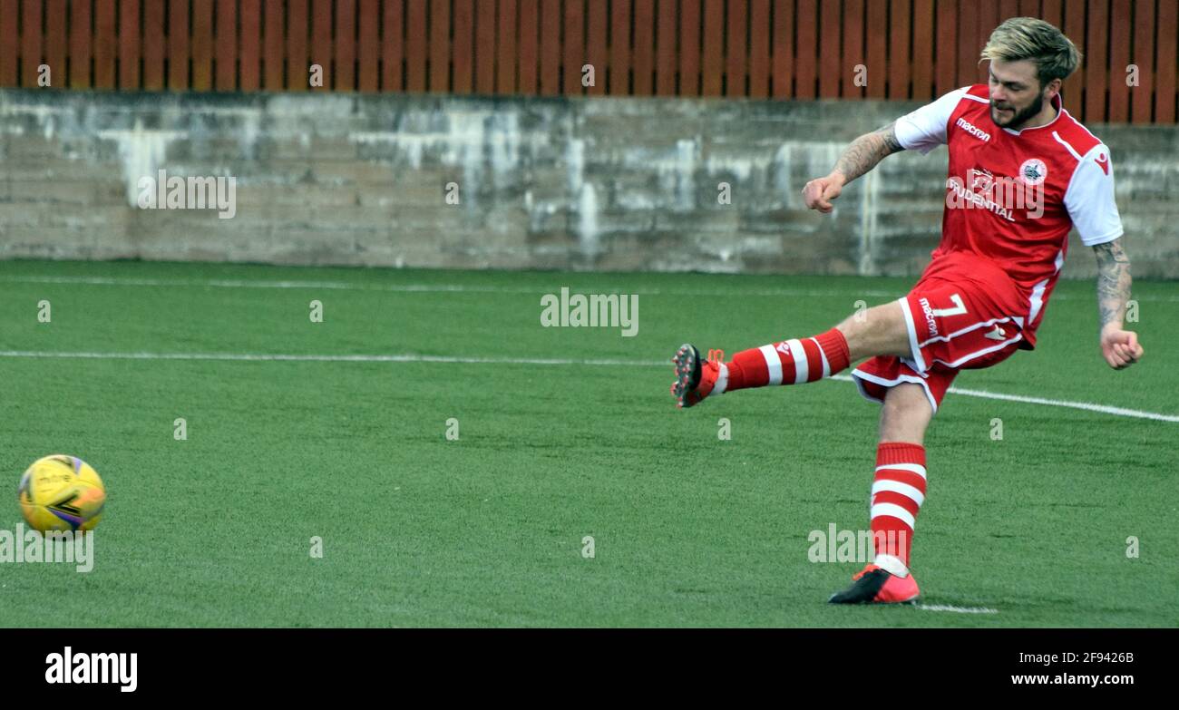 Ladbrokes SPFL 2 Annan Athletic 1 Stirling Albion 2 Galabank April 10th 2021 3pm Kick Off Stock ...
