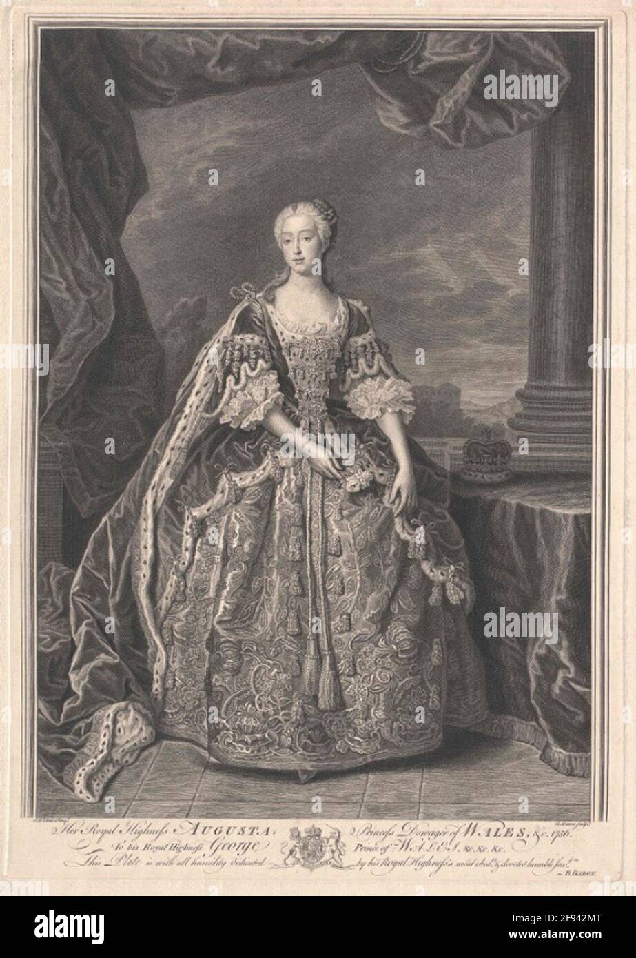 Auguste, Princess of Saxony-Gotha Stock Photo - Alamy