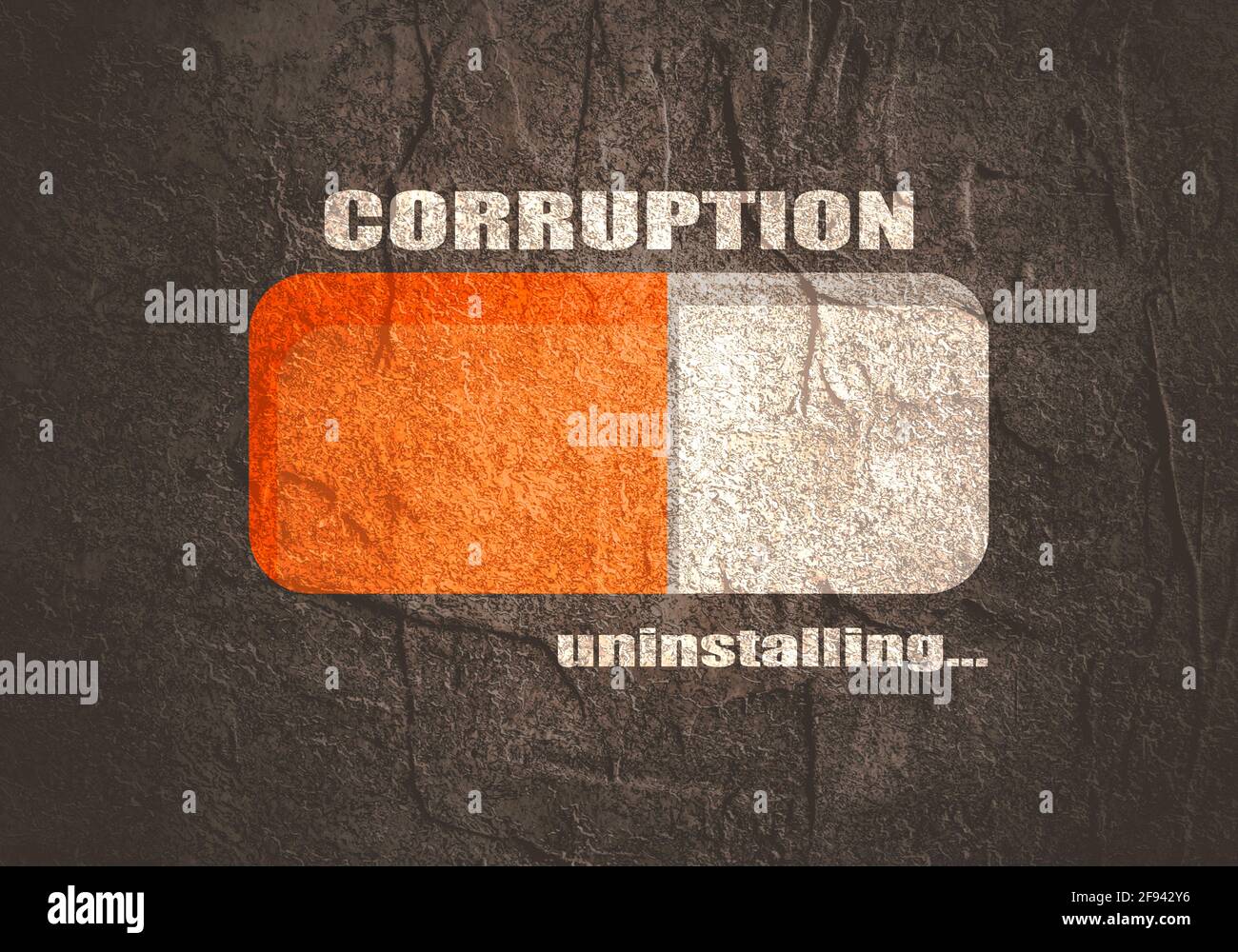 Corruption level indicating. Color scale. Colorful infographic element ...